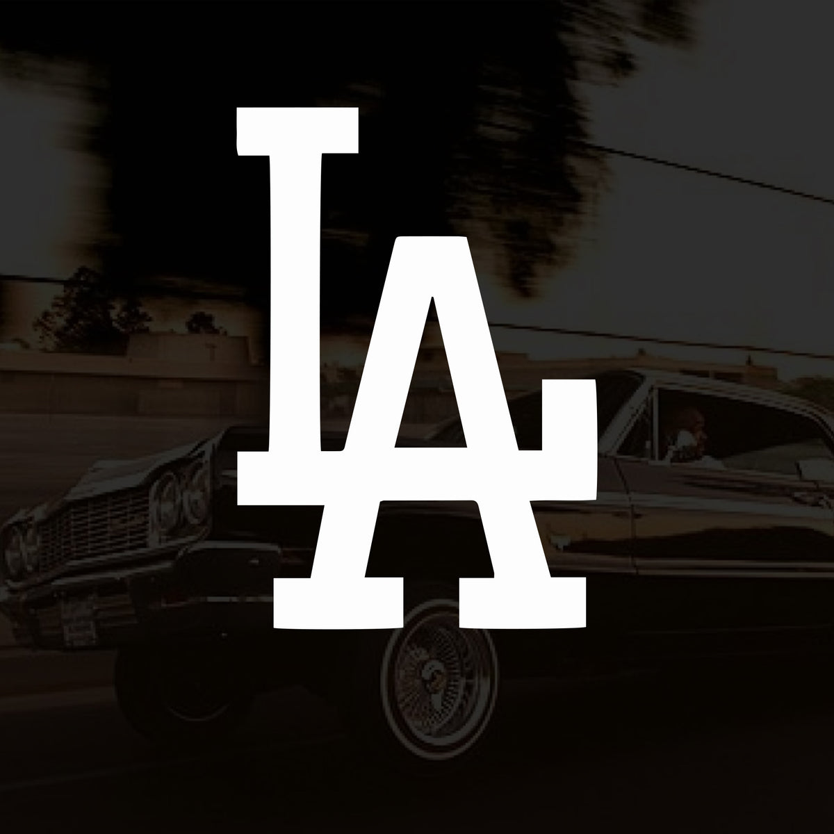 LA LOGO (VINYL) CAR DECAL – Hood family clothing